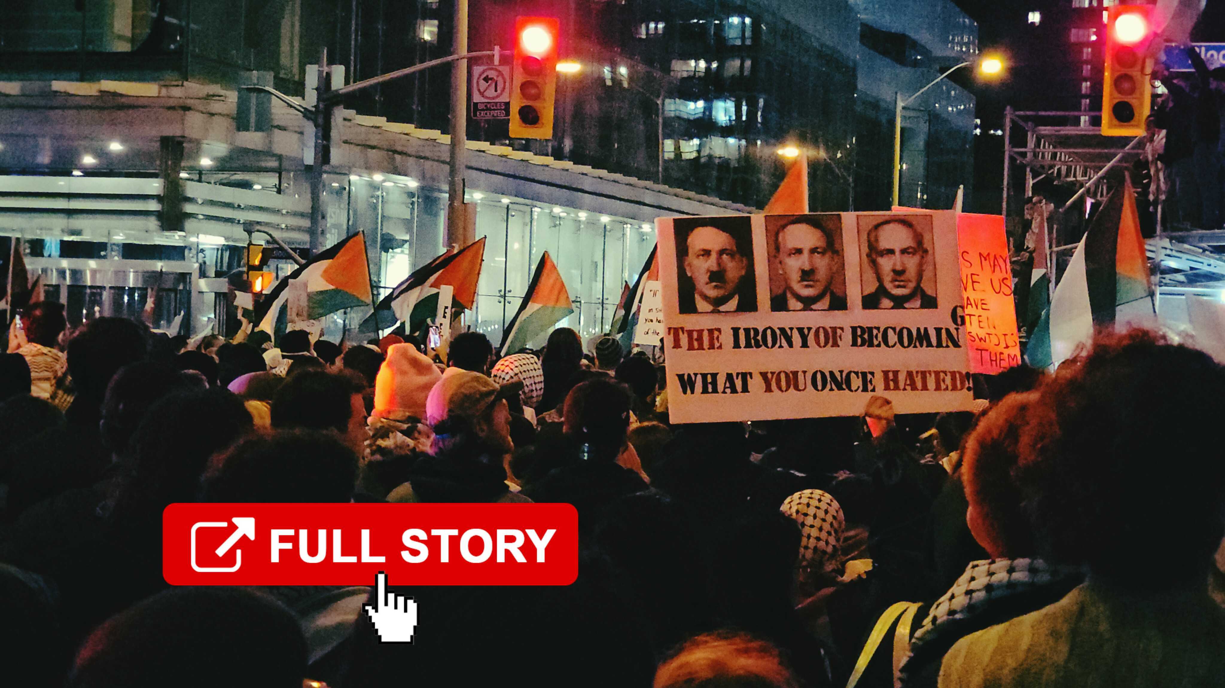 Hundreds of Palestine supporters protest at Israeli consulate in ...