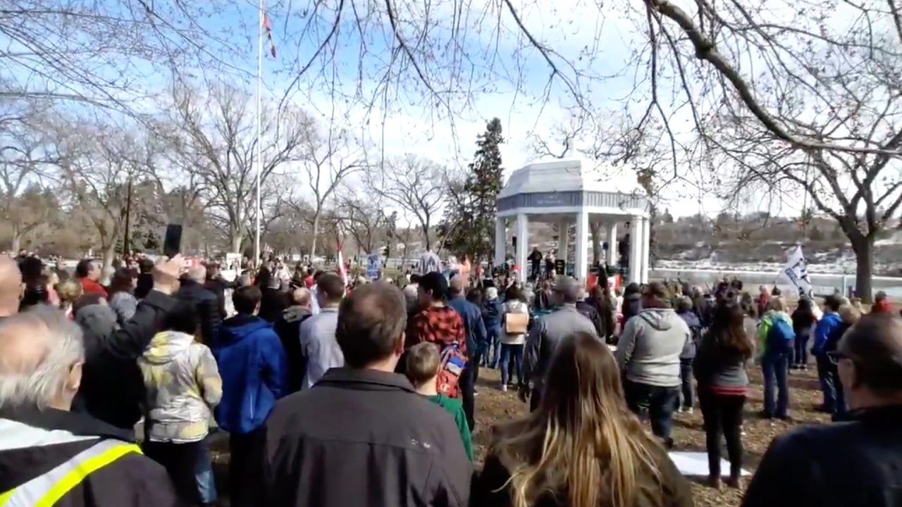 Prairie protesters rally against COVID restrictions in Saskatchewan ...