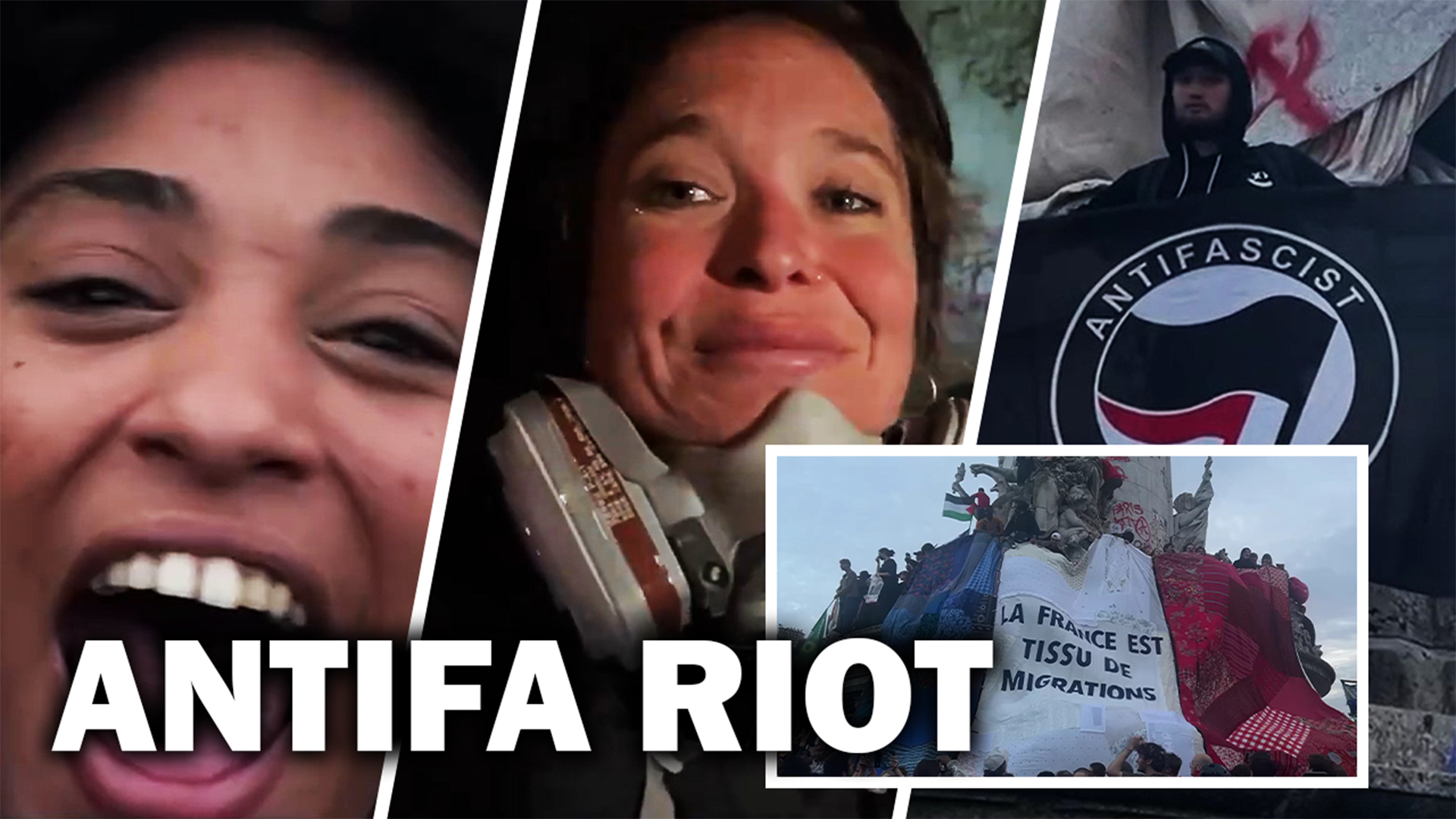 French Antifa riots in celebration of far-left election win over anti ...