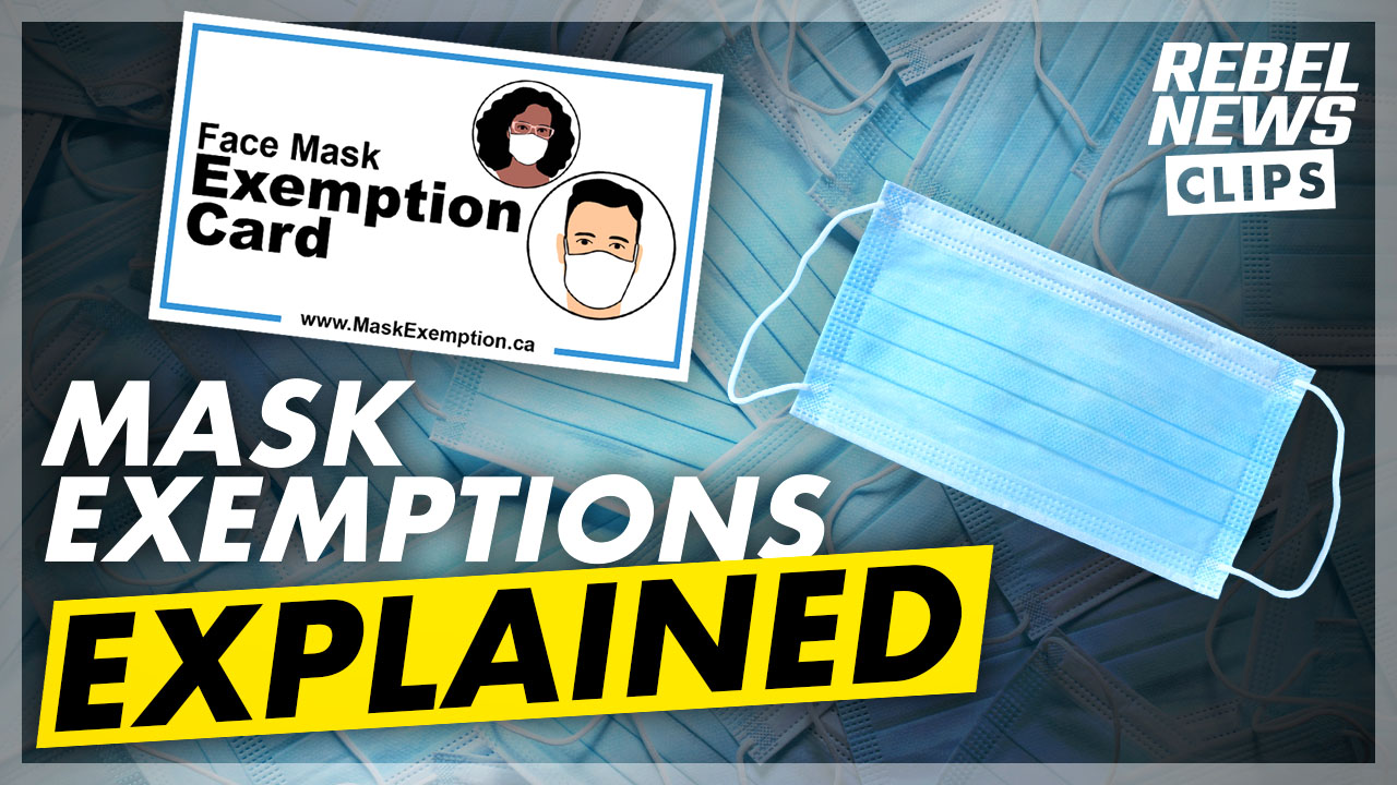 Every mask bylaw has exemptions, so why are they ignored? - Rebel News