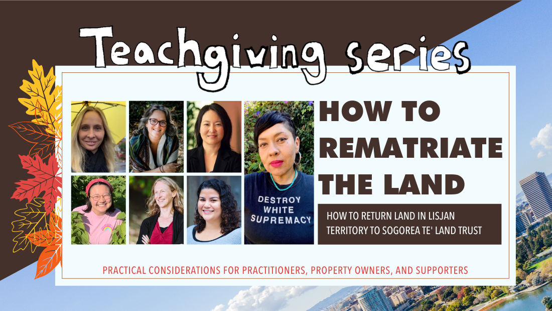 How to Rematriate the Land - Sustainable Economies Law Center