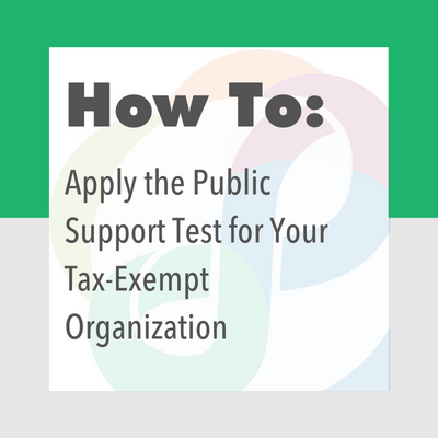 How to Apply the Public Support Test