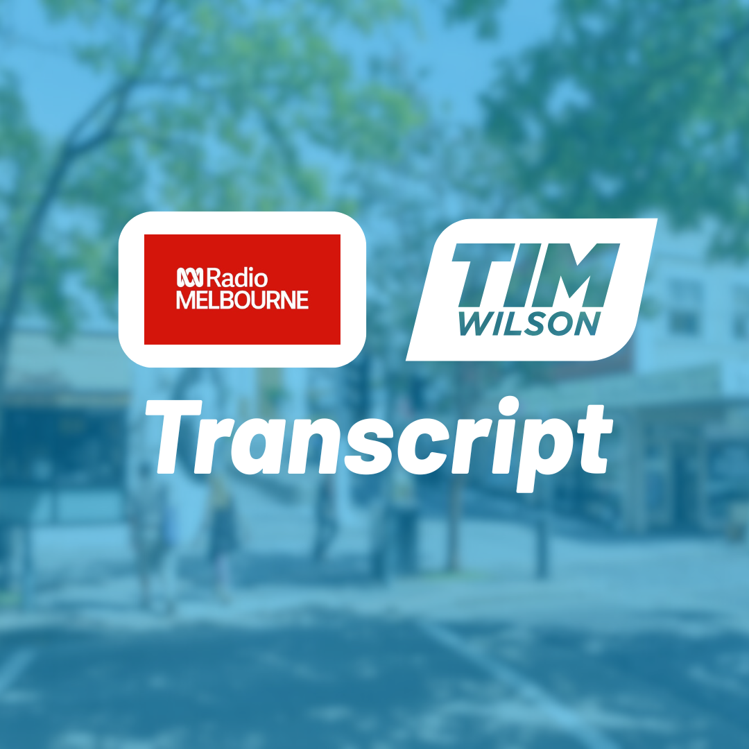 Interview on ABC Melbourne Radio - Tim Wilson MP