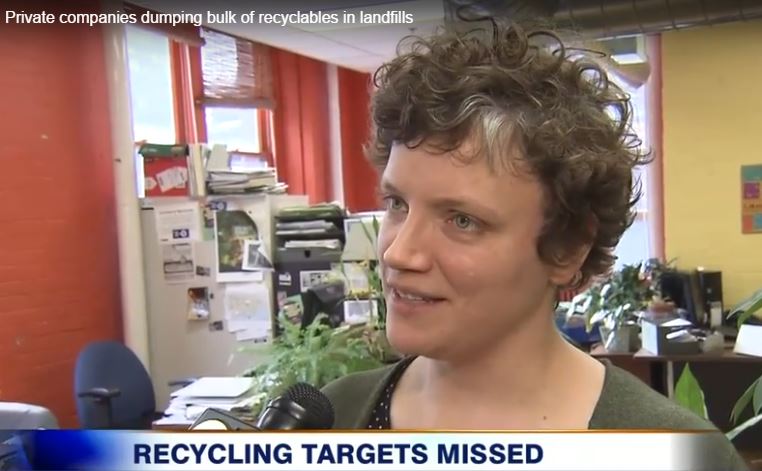 Video: Private companies dumping bulk of recyclables in landfills ...