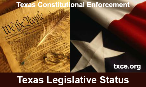 Texas Legislative Status - March 10 - Tom Glass for Texas