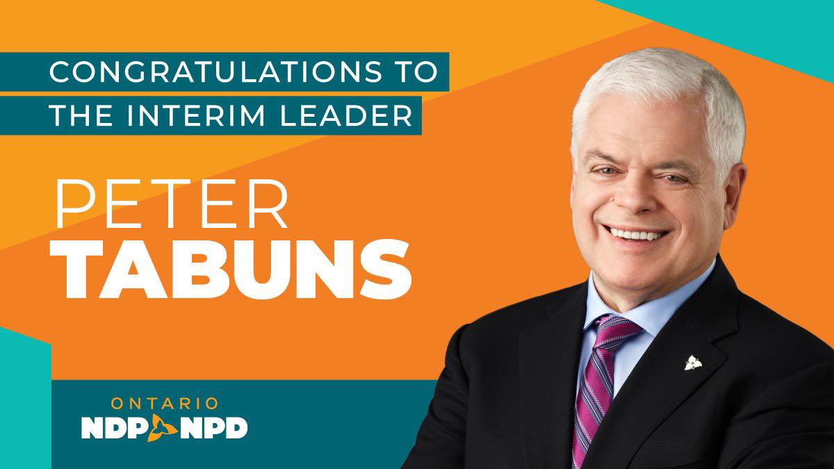 Ontario NDP elects Peter Tabuns to be interim leader - Toronto-Danforth NDP