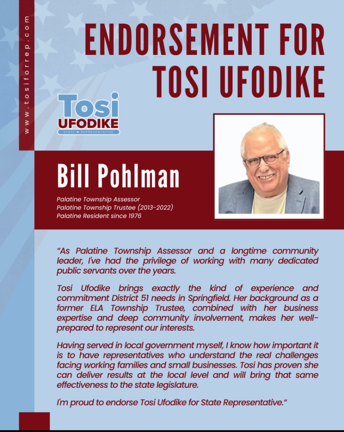 Bill Pohlman - Friends of Tosi Ufodike