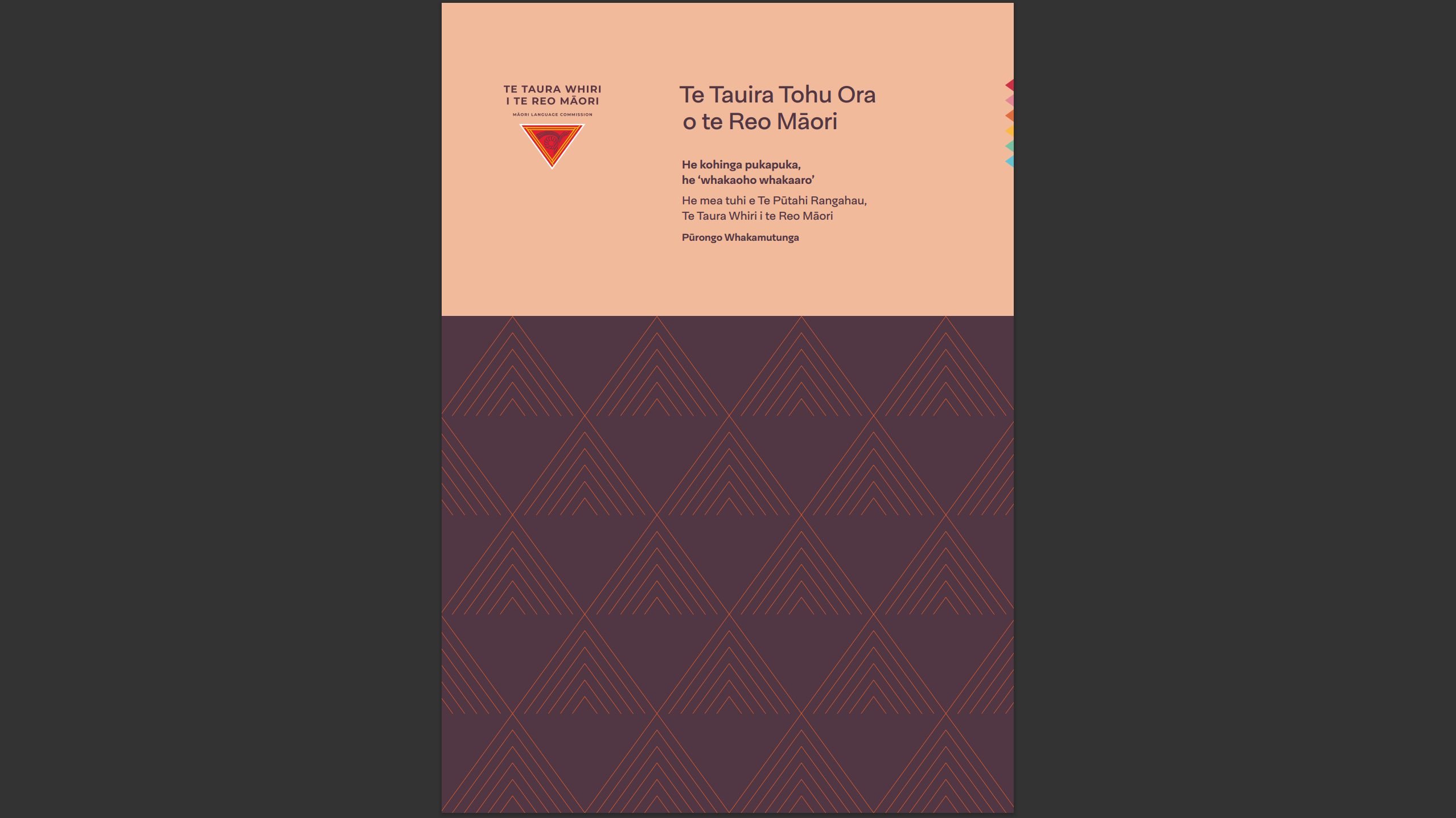 Te Tauira Tohu Ora o te Reo Māori - Te Taura Whiri i te Reo Māori