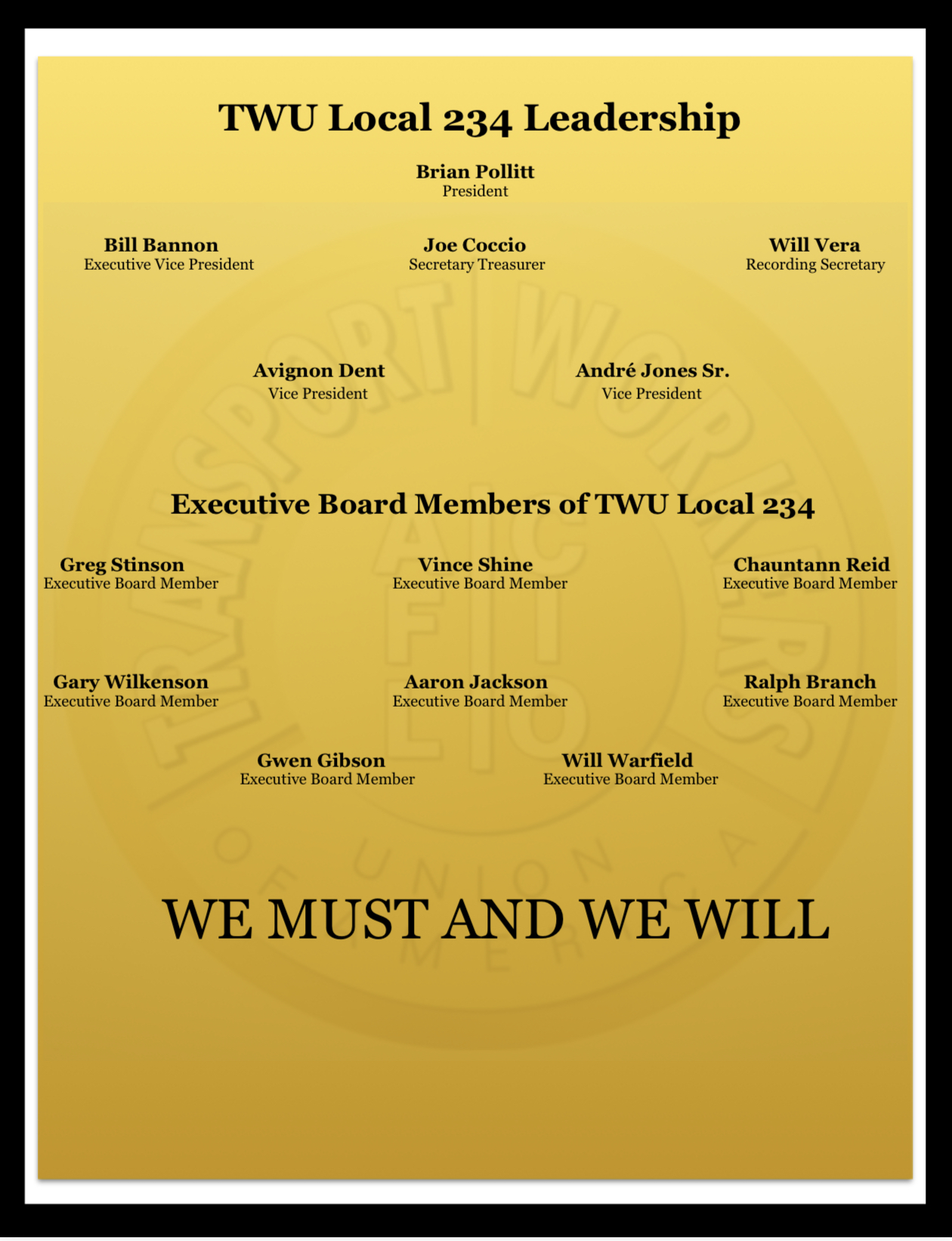 About - TWU Local 234