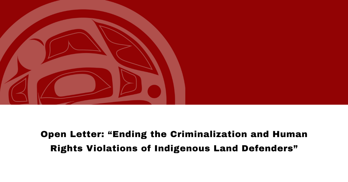 Open Letter: UBCIC Resolution 2022-12 “Ending the Criminalization and ...