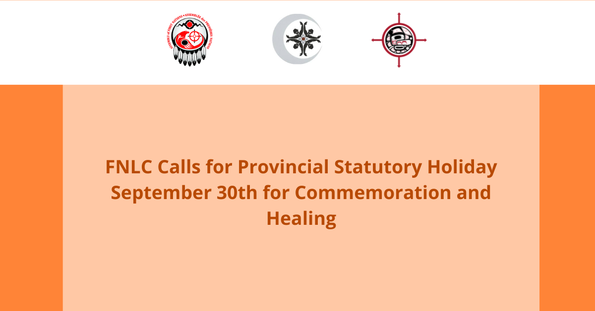 FNLC Calls for Provincial Statutory Holiday September 30th for ...