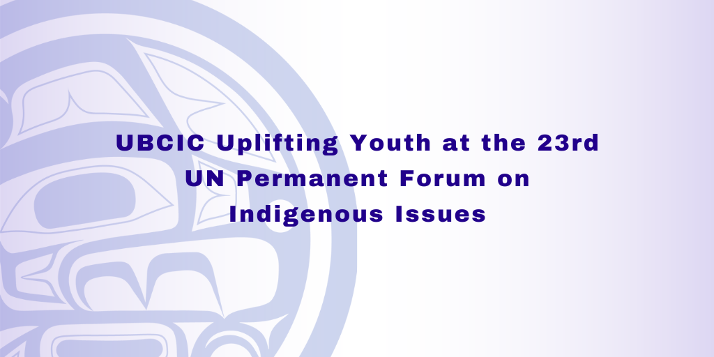 UBCIC Uplifting Youth at the 23rd UN Permanent Forum on Indigenous ...