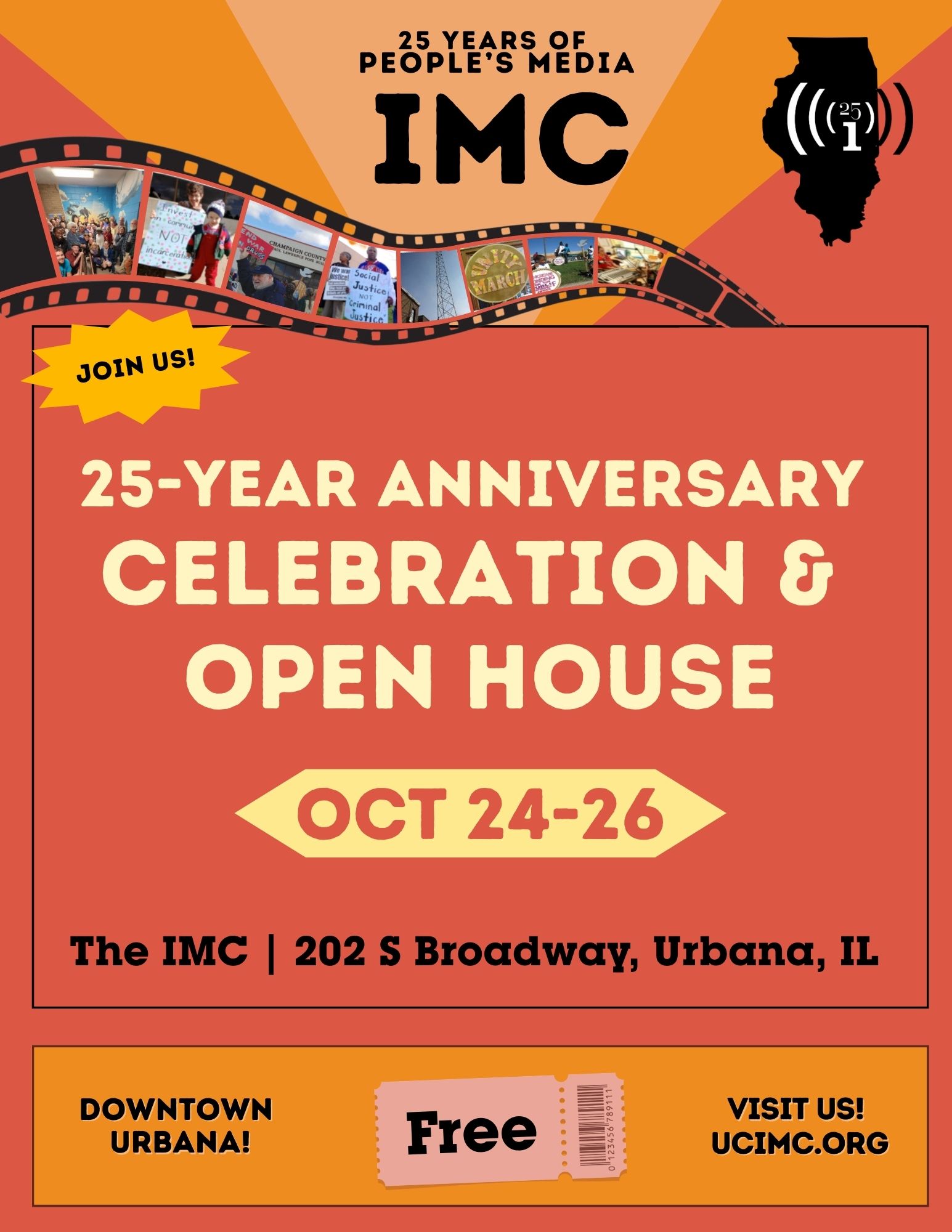 UCIMC 25th Anniversary Celebration: 25 Years of People's Media - UCIMC ...