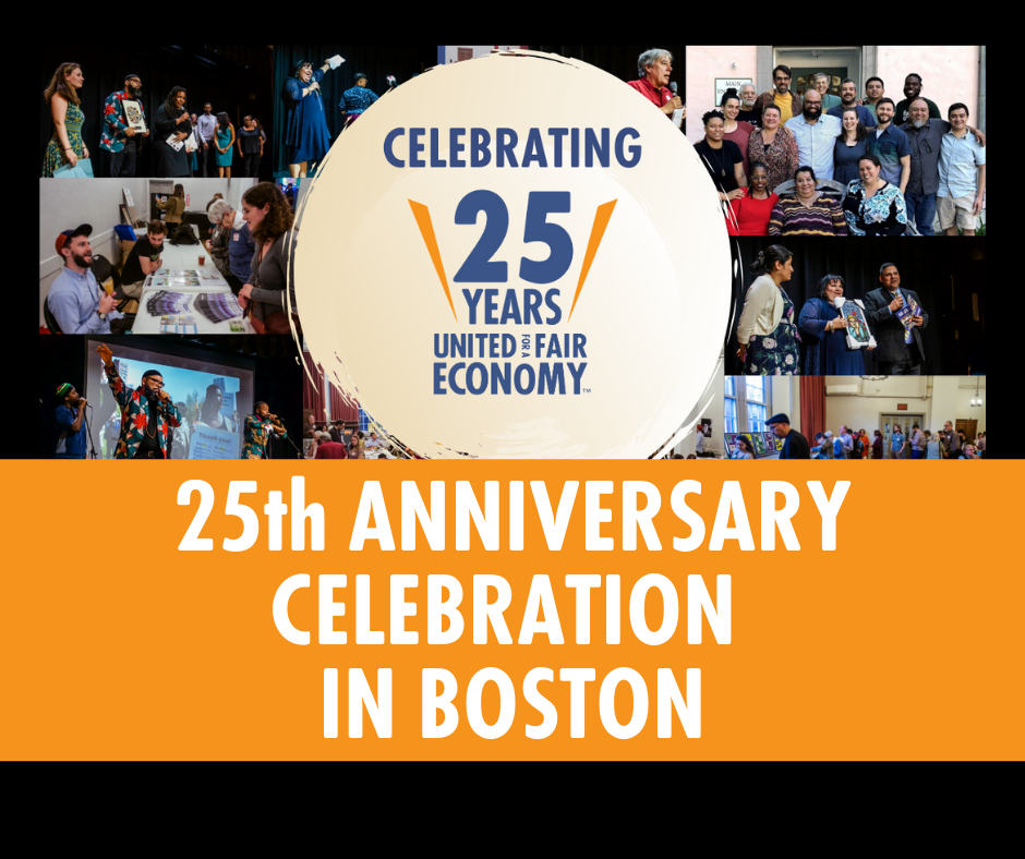 Celebrating 25 Years United for a Fair Economy - United for a Fair Economy