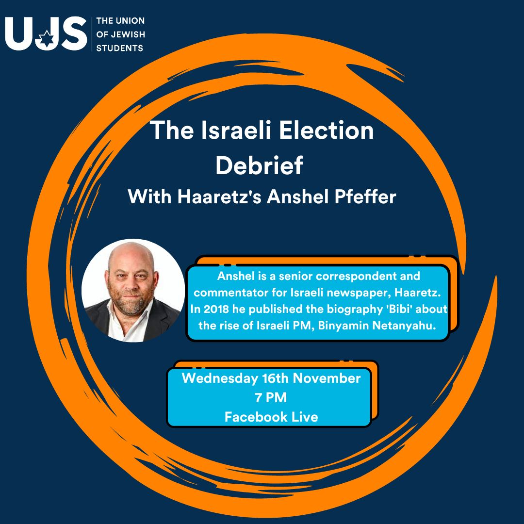 Israeli Election Debrief With Anshel Pfeffer - UJS
