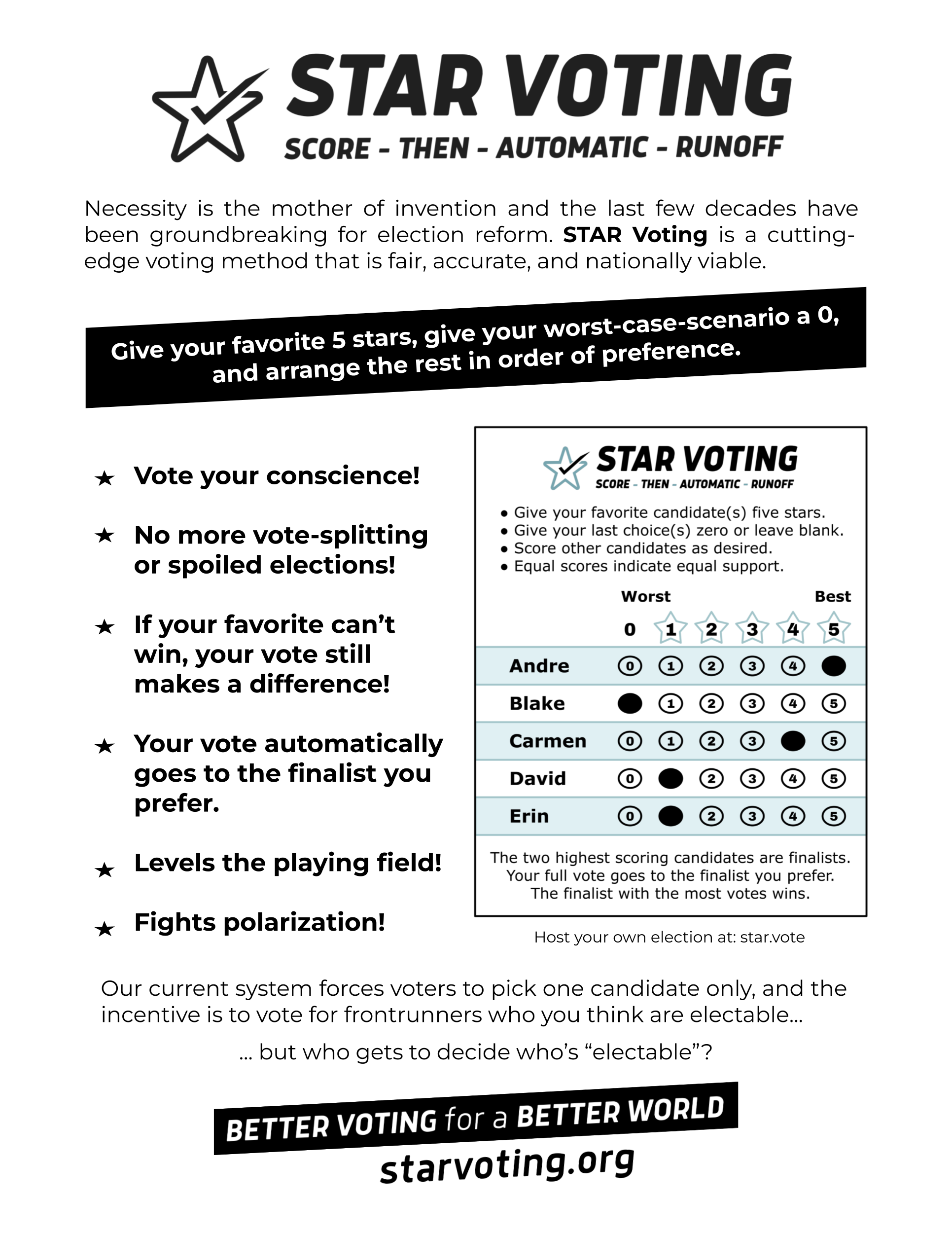 Tabling Kit - STAR Voting