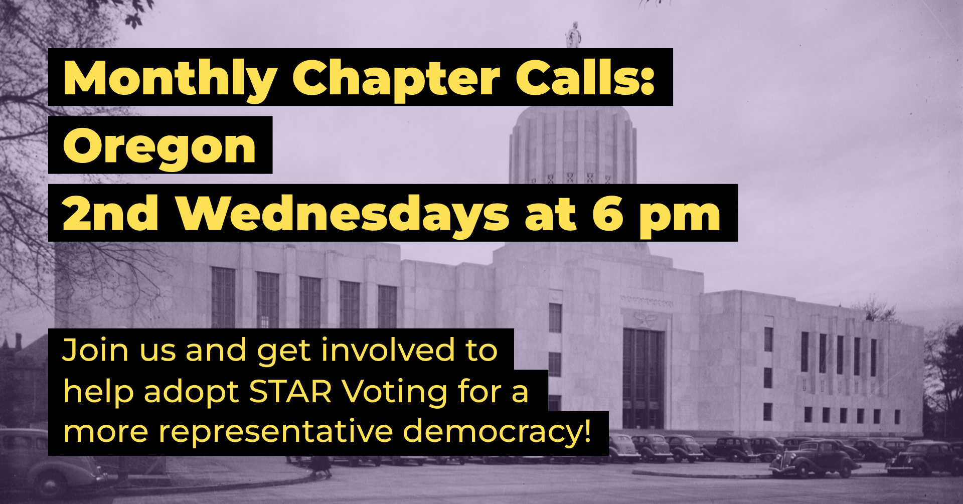Oregon Chapter Monthly Call - STAR Voting