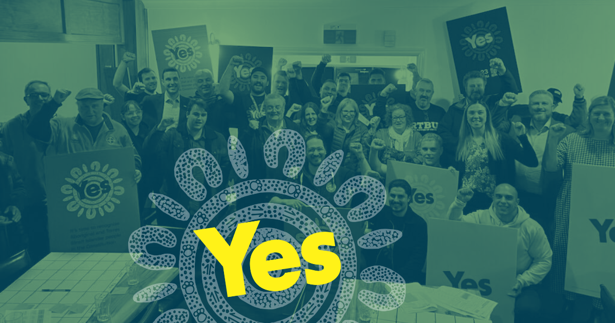 Unions for Yes Hoppers Crossing Station Action - We Are Union VTHC