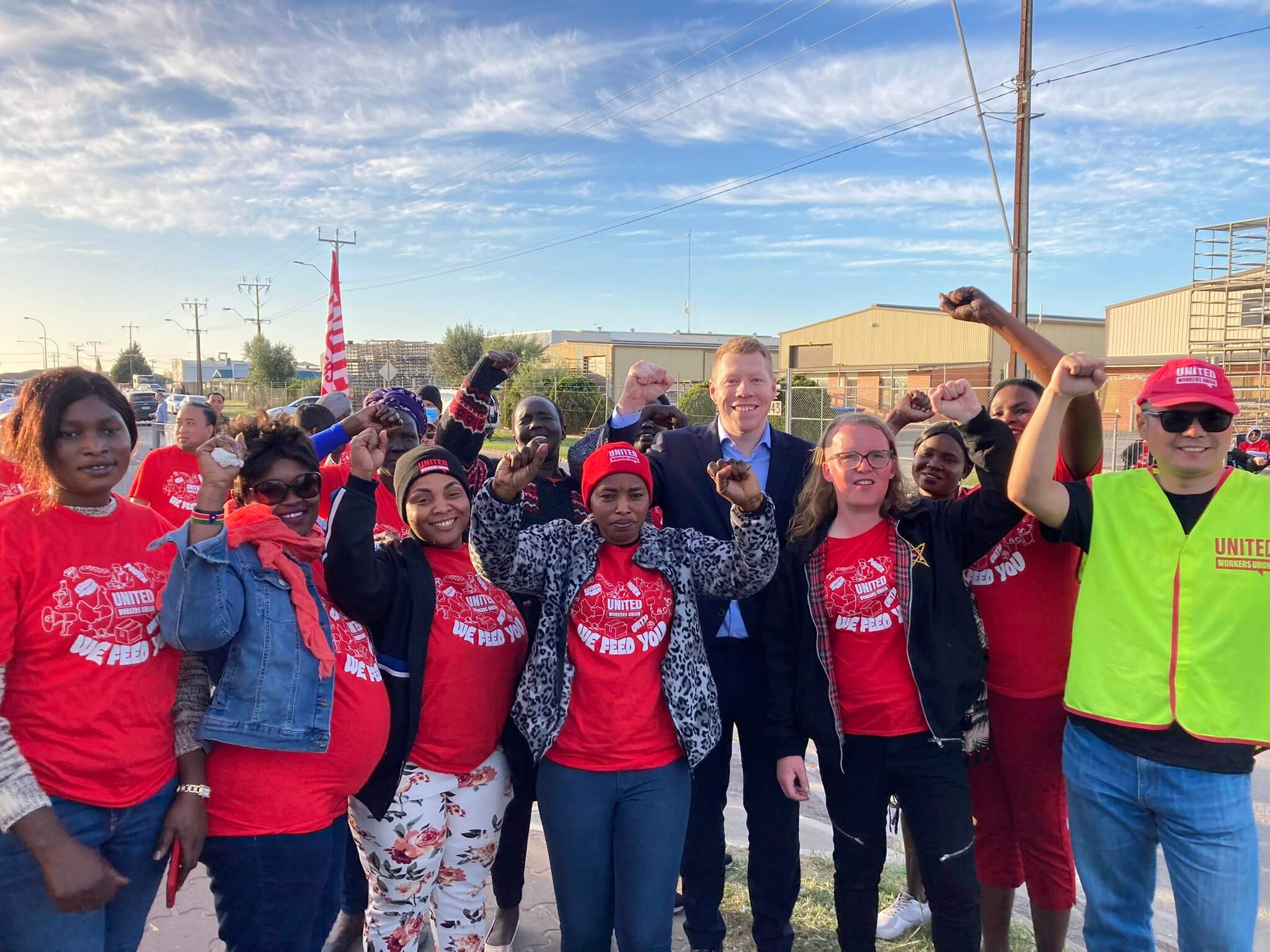 Inghams workers fly together - We Are Union VTHC