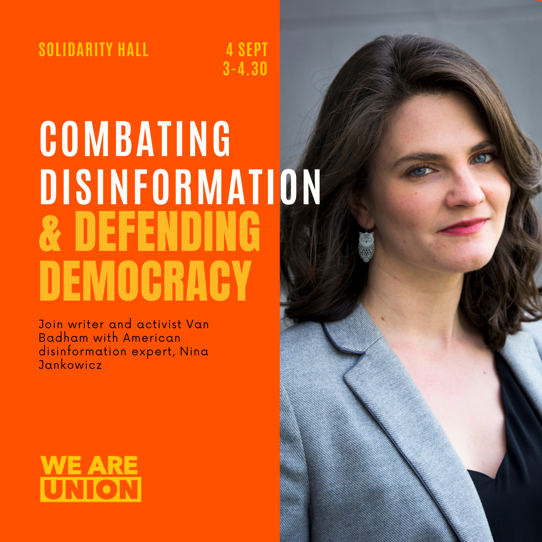 Combating disinformation and defending democracy forum - We Are Union VTHC