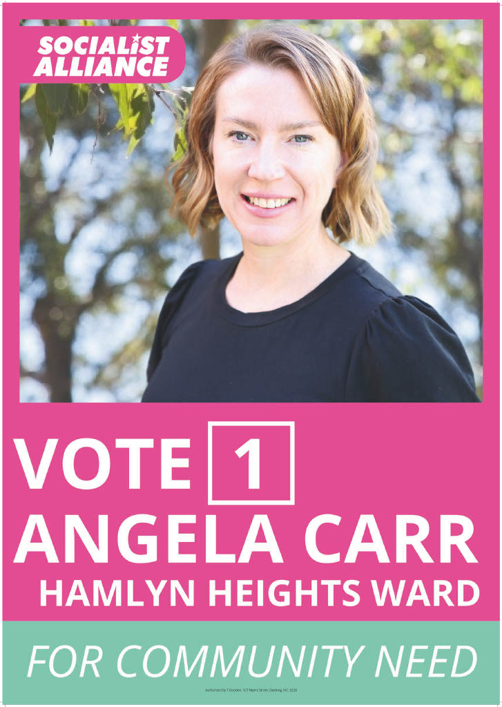 Angela Carr for City of Greater Geelong - We Are Union VTHC