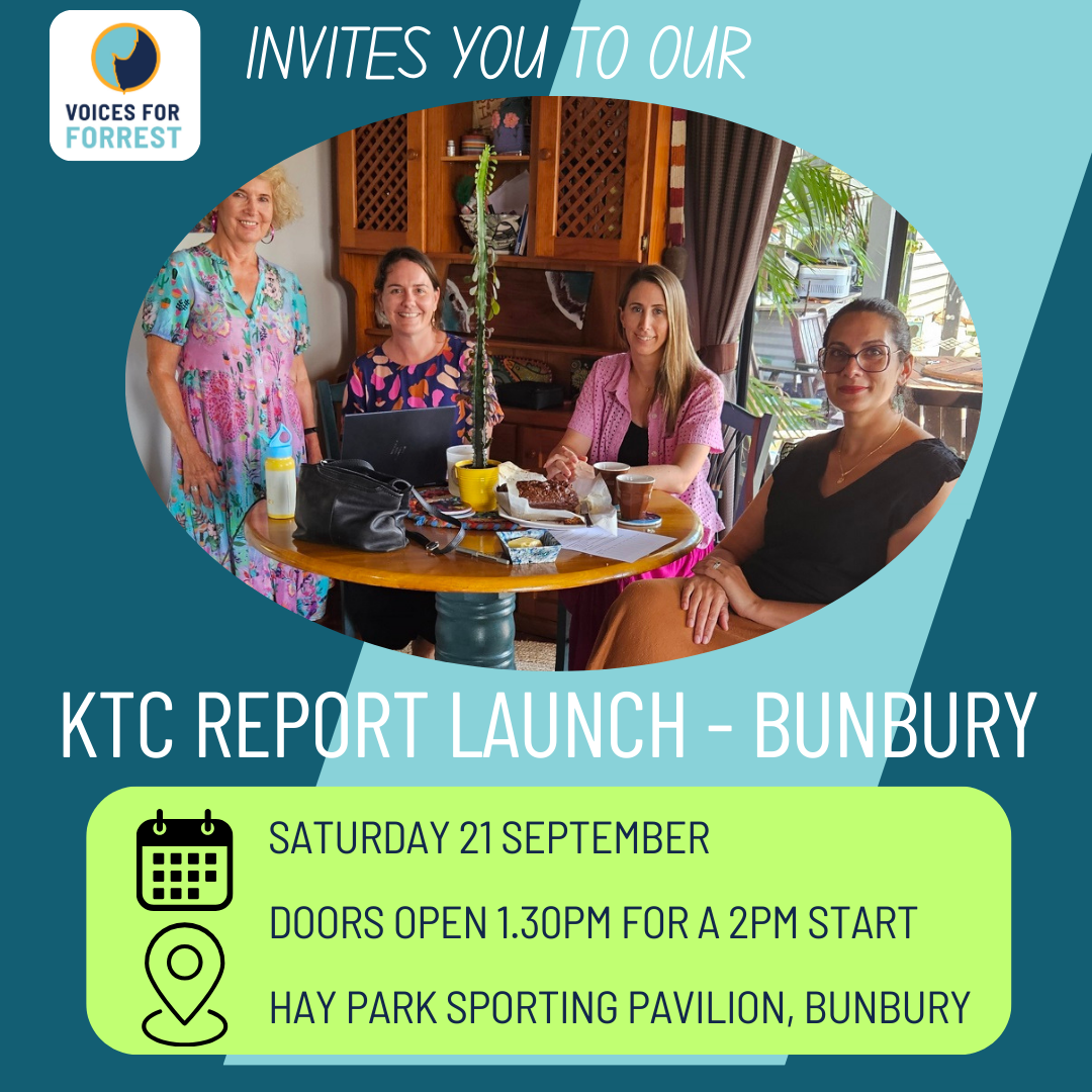 Launching our KTC report - Voices For Forrest