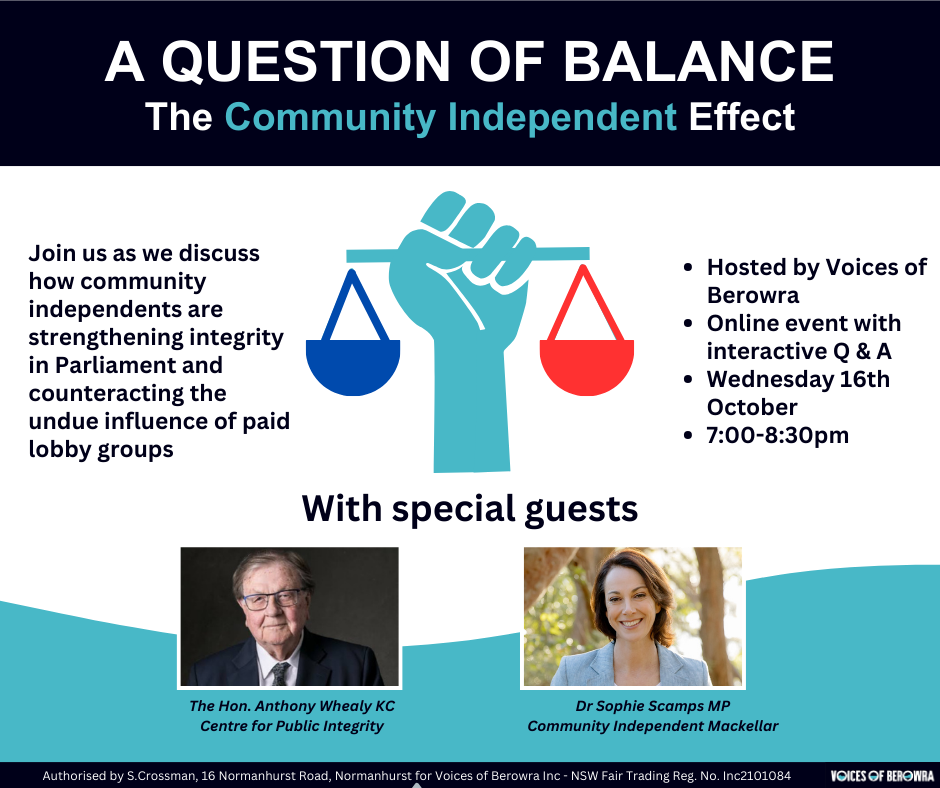 A Question of Balance - Voices Of Berowra