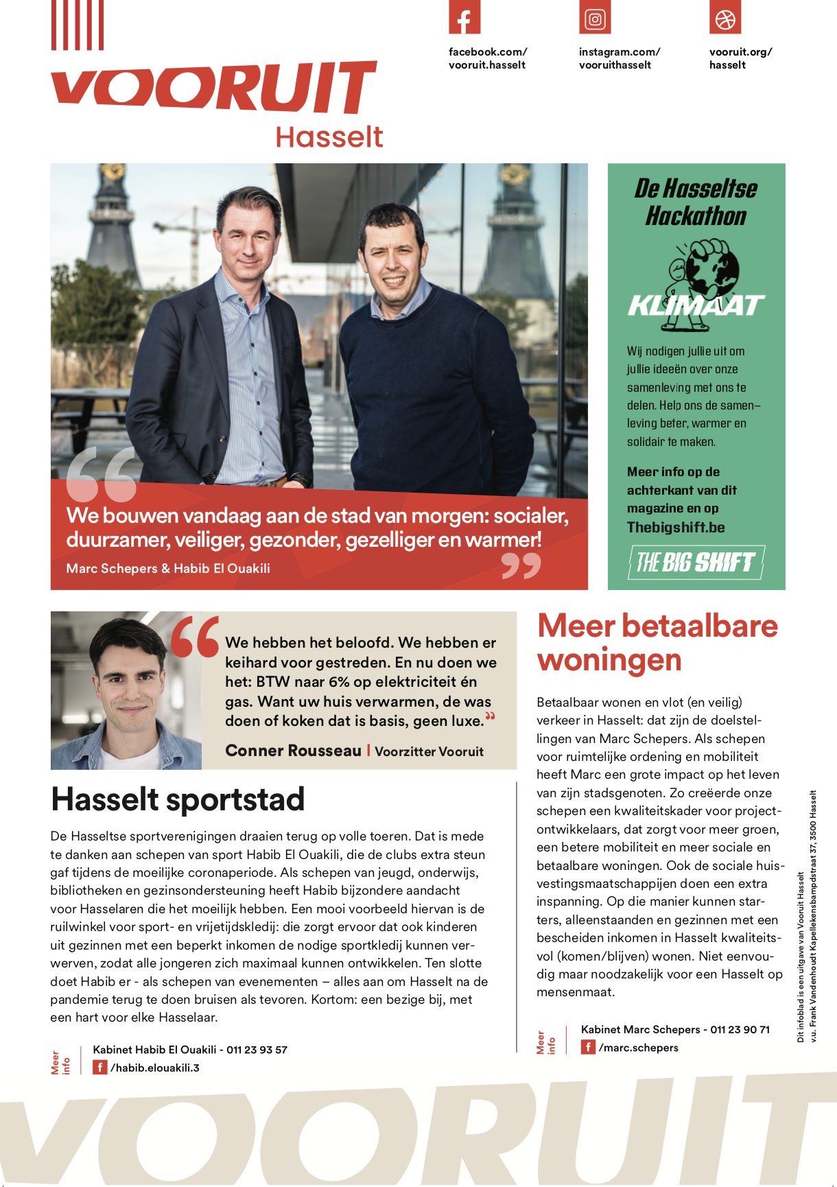 Magazine Vooruit Hasselt - Vooruit nieuws
