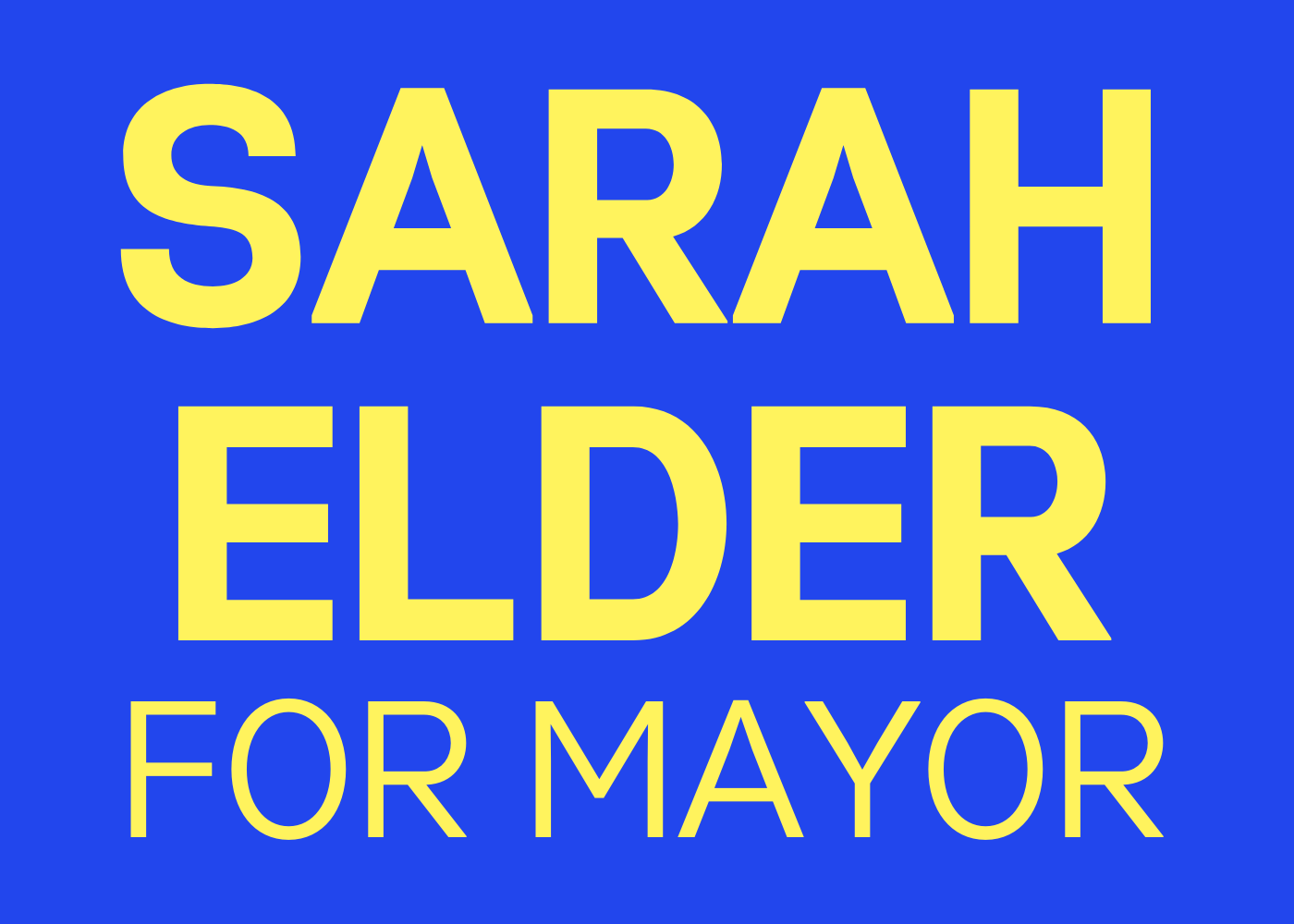 Sarah Elder for Mayor of Calgary