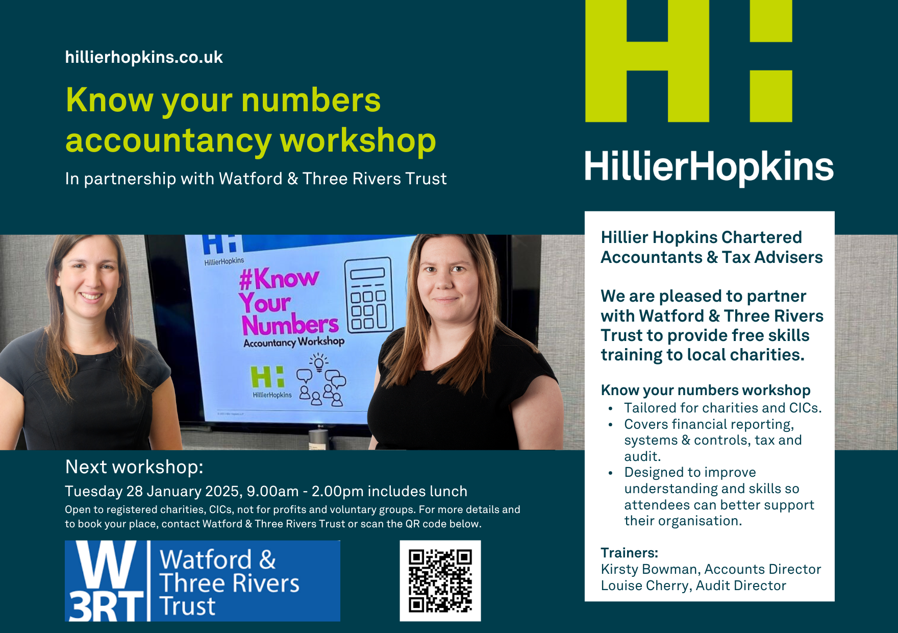 Know Your Numbers Accountancy Workshop - Watford & Three Rivers Trust