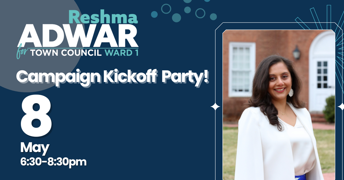 Adwar Kickoff Party! - Adwar For Westfield Town Council Ward 1