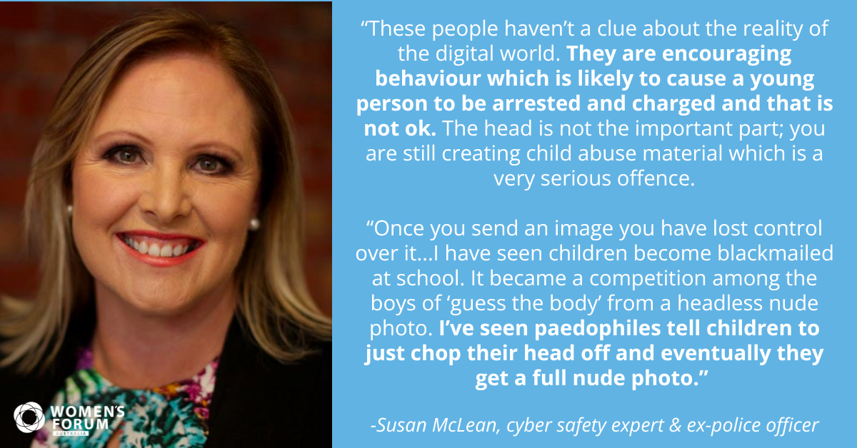 NO. It’s NOT OK for kids to send headless nudes.