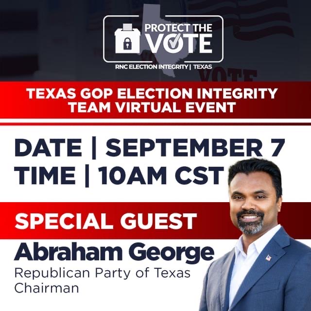 Texas GOP Election Integrity Team Virtual Event - NCRP