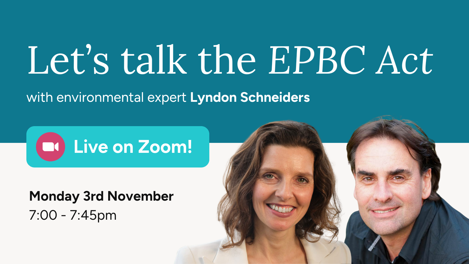 Politics on Zoom: EPBC Act - Allegra Spender - WENTWORTH'S INDEPENDENT MP