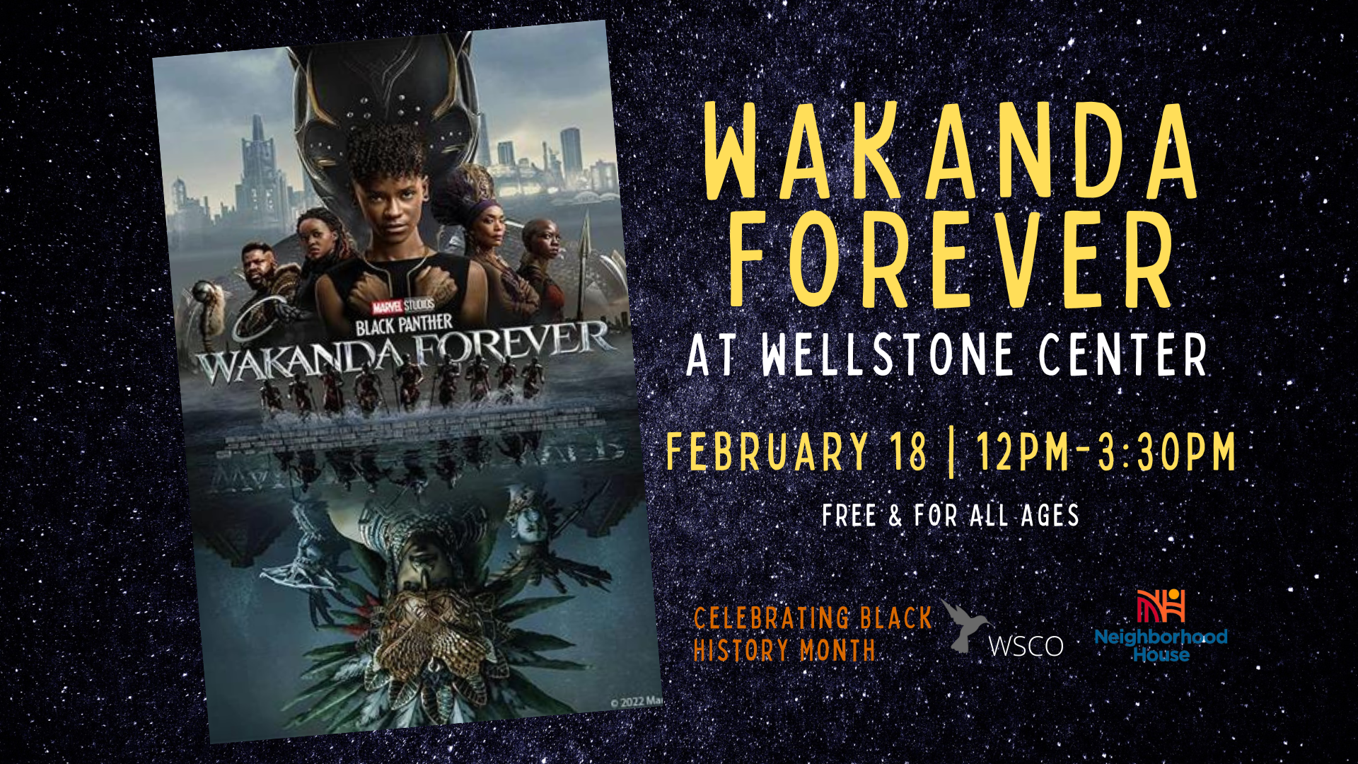 Wakanda Forever - Movie Viewing - West Side Community Organization