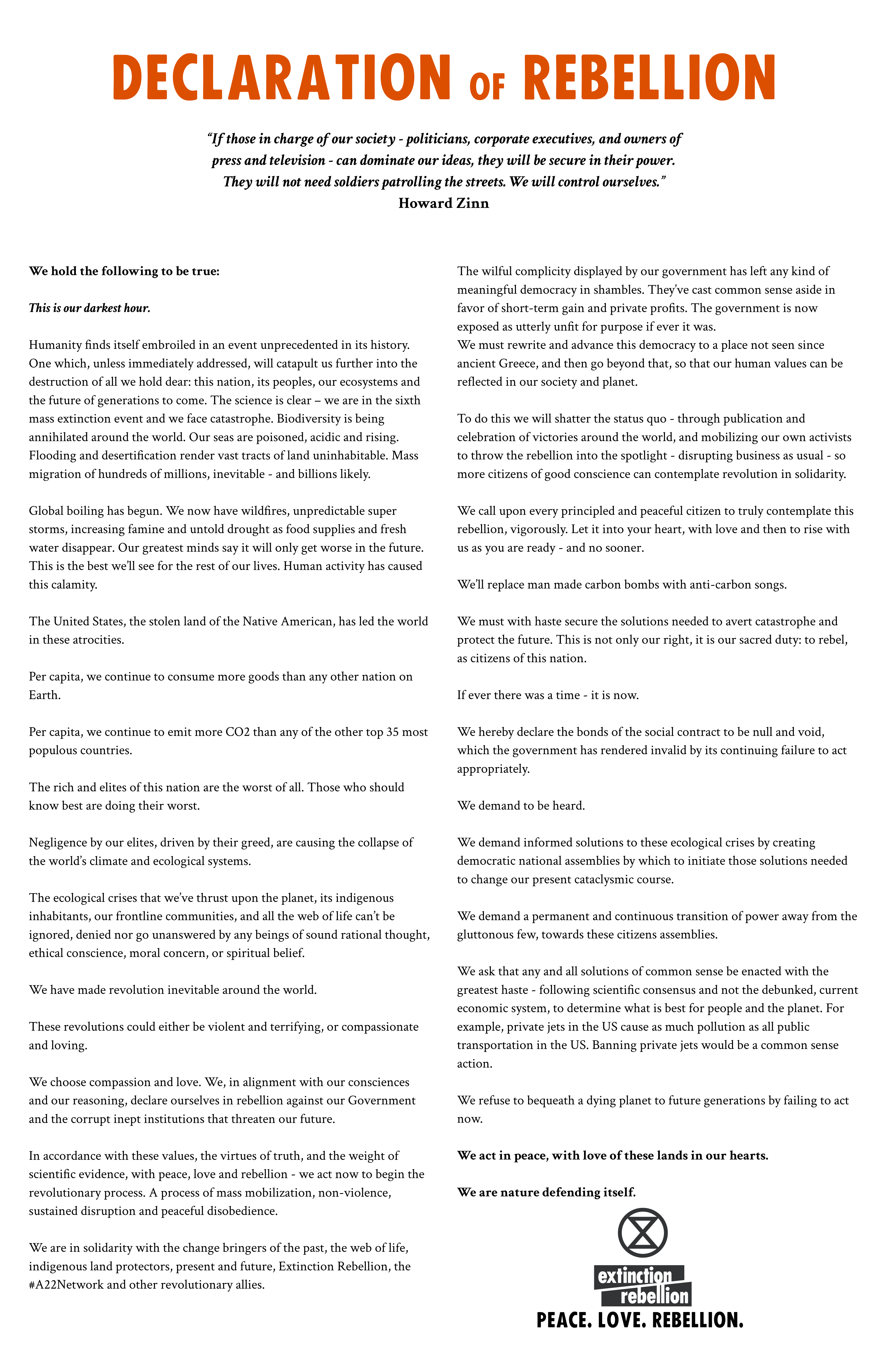 Sign The Declaration of Rebellion - XRPathways