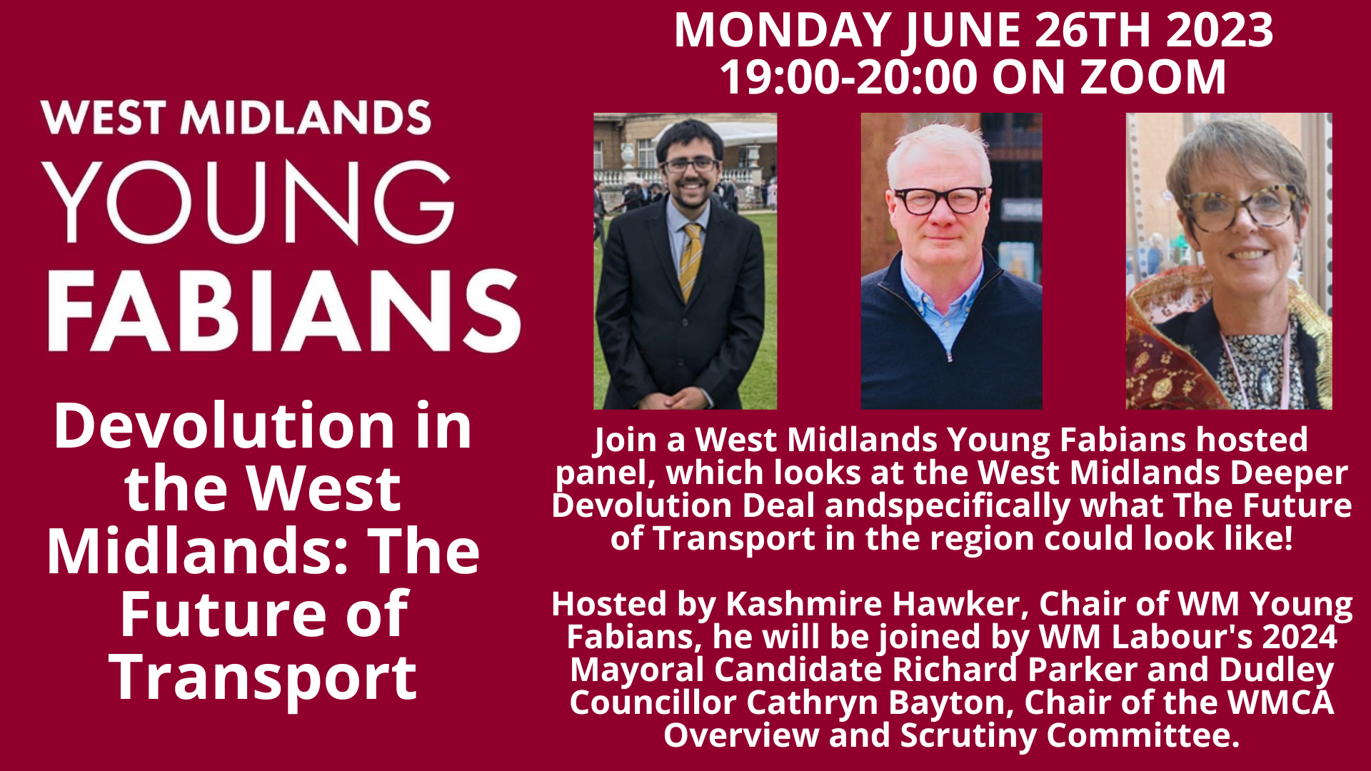 WM Young Fabians - Devolution in the West Midlands: The Future of Transport - Young Fabians