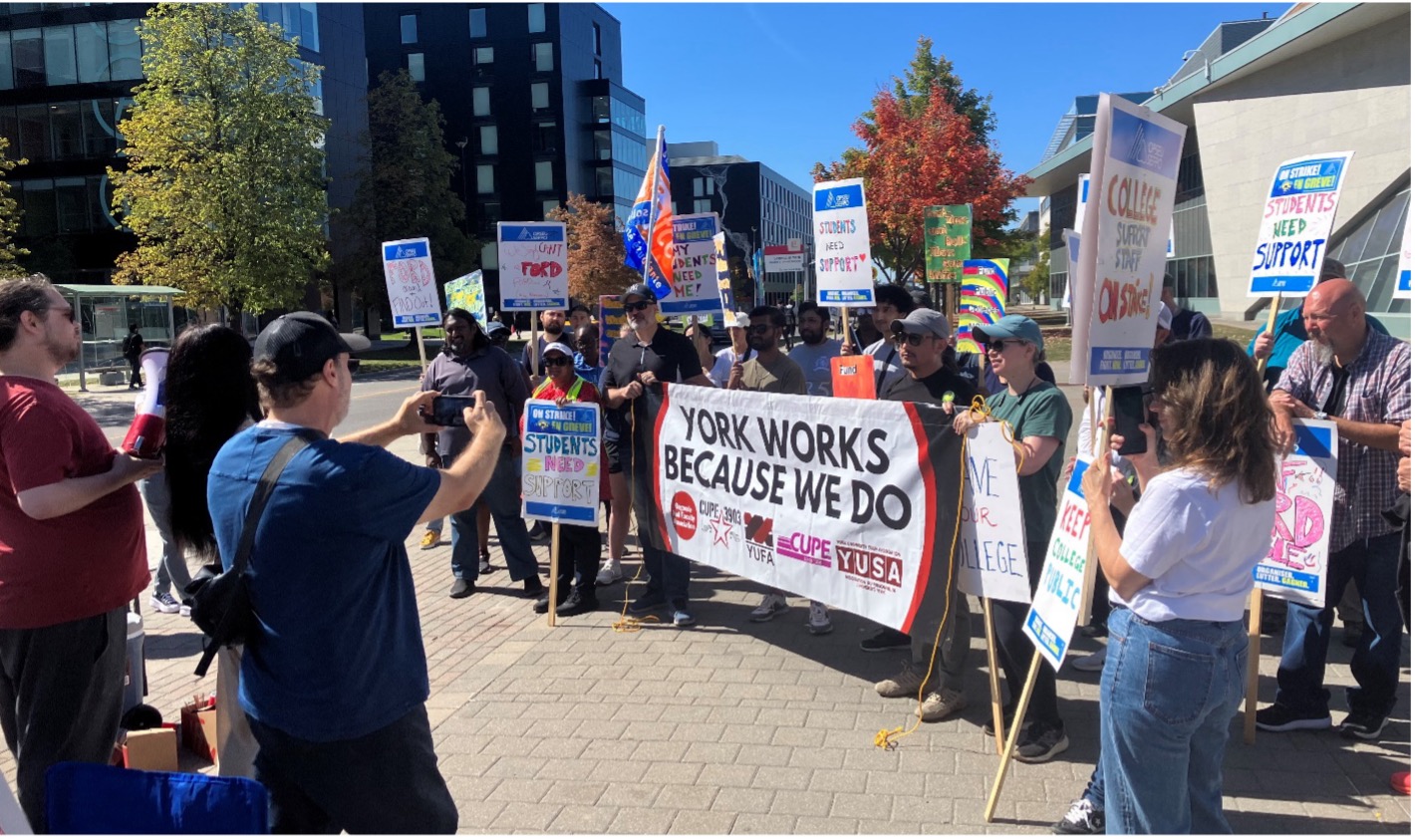 YUFA supports college support workers on strike at Ontario’s colleges ...